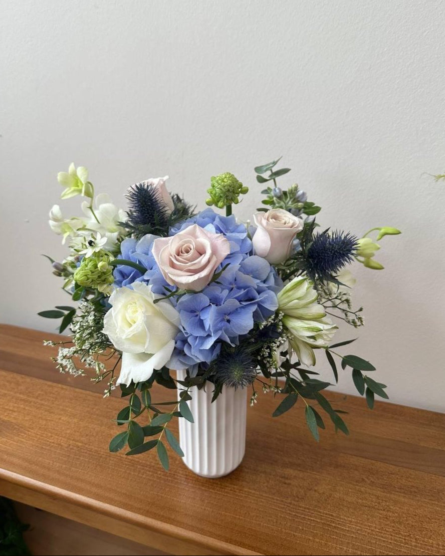 Hello Flowers! SG - Ethereal Grace - Light Blue Hydrangea Vase ...