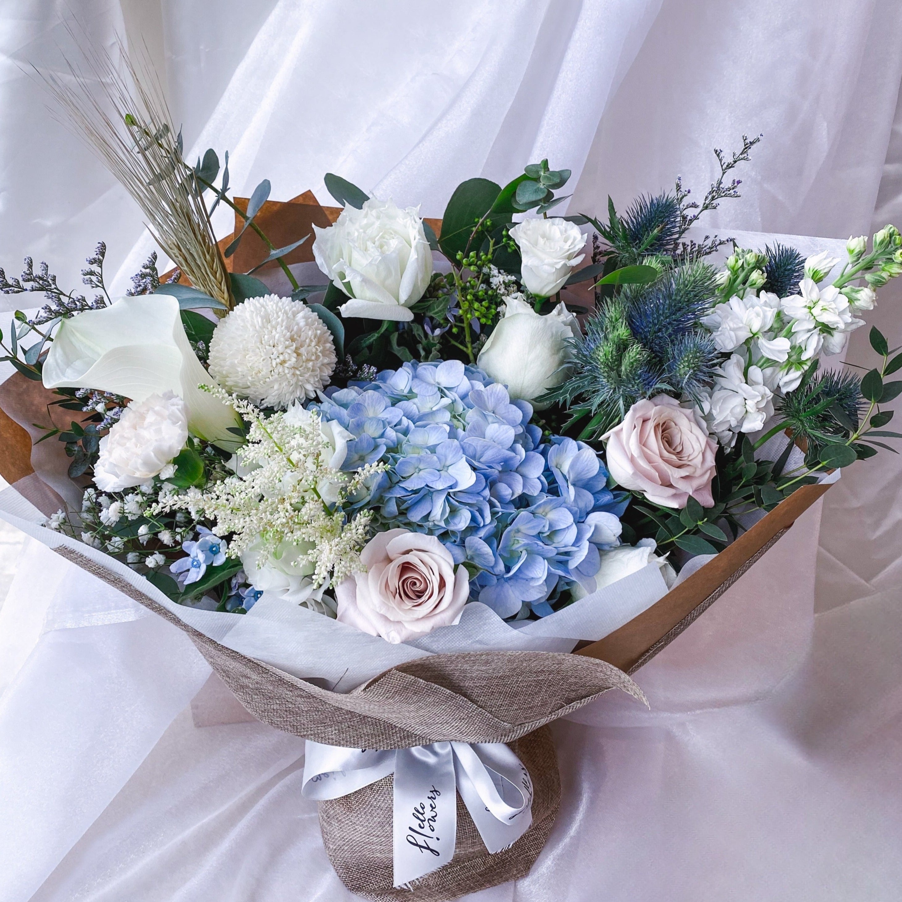 Serene Hydrangea | hello flowers! Crafted Bouquets Online Delivery ...