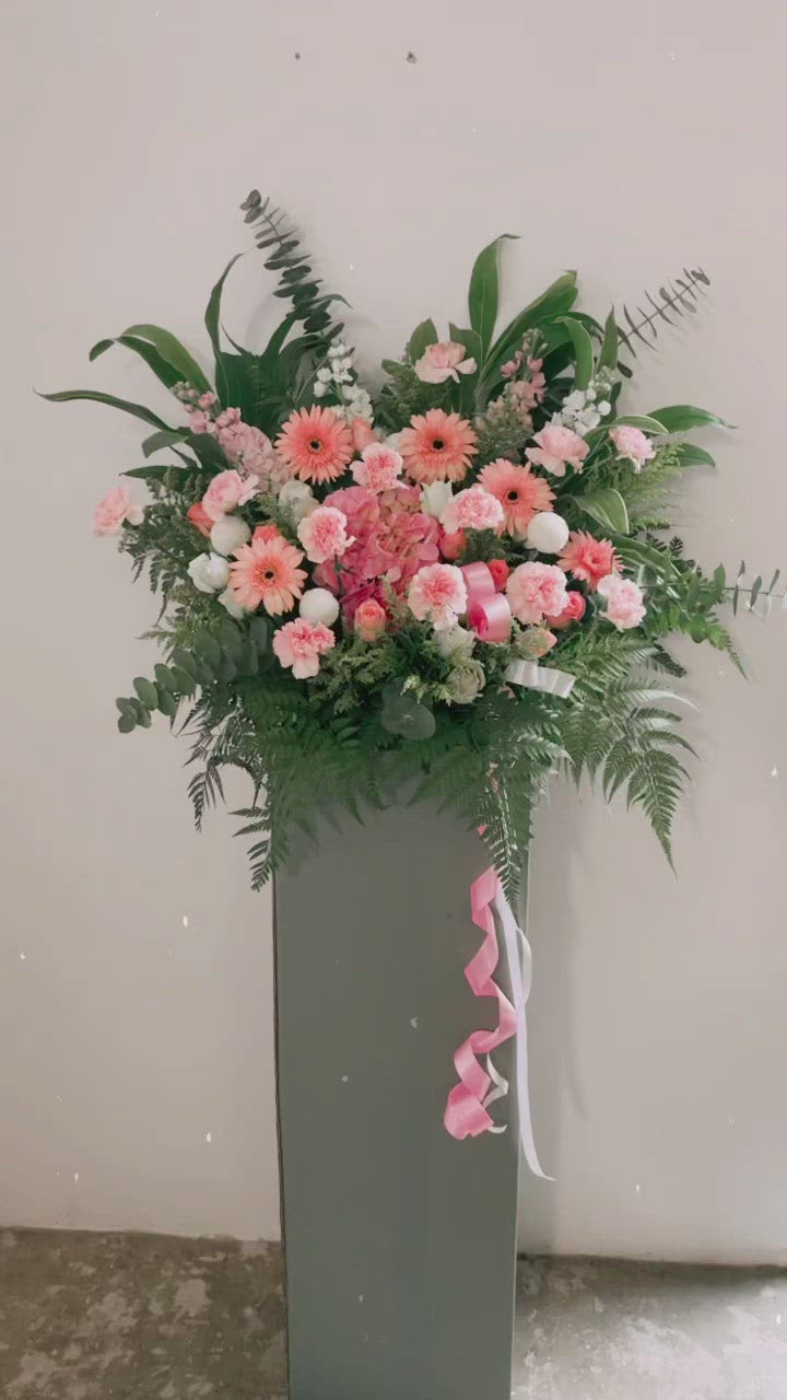 Warmest Wishes - Congratulatory Stand (Pink & Pastel) – Hello Flowers ...