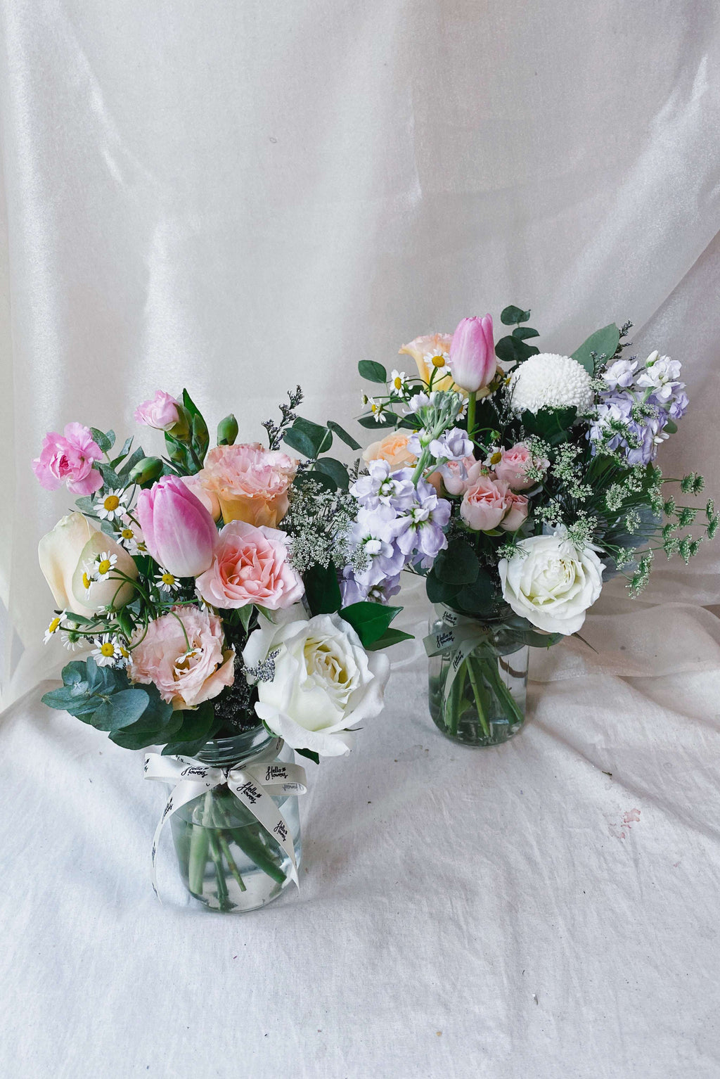 Sophia- Rose Bouquet with Dried Lavender (5 Colours to choose from ...